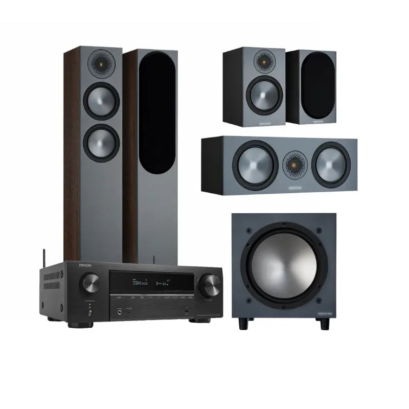 קולנוע ביתי Denon AVR-S660H + Monitor Audio Bronze 200 6G Pack – הום סינמה